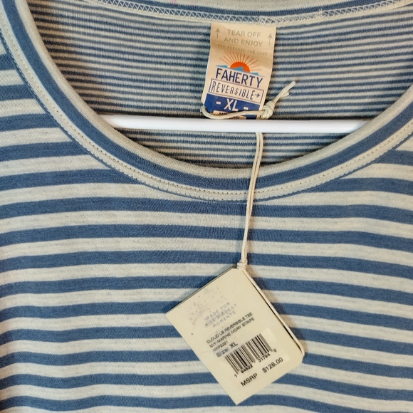 Faherty | Shirts | Faherty Reversible Mens Xl Pima Shirtlong ...